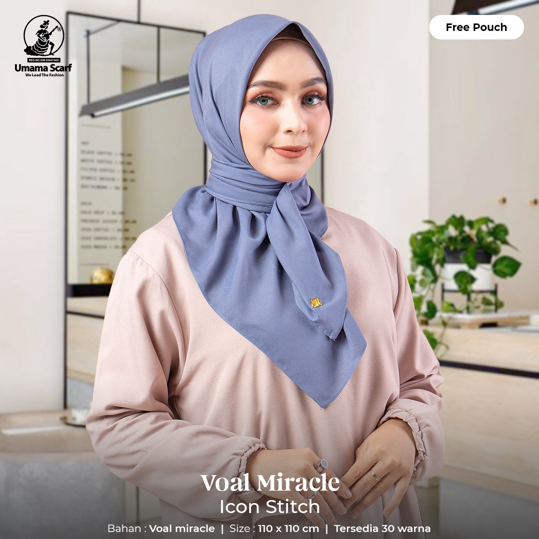 Voal Umama Plain Pouch by Umama Scarf - Umamascarves